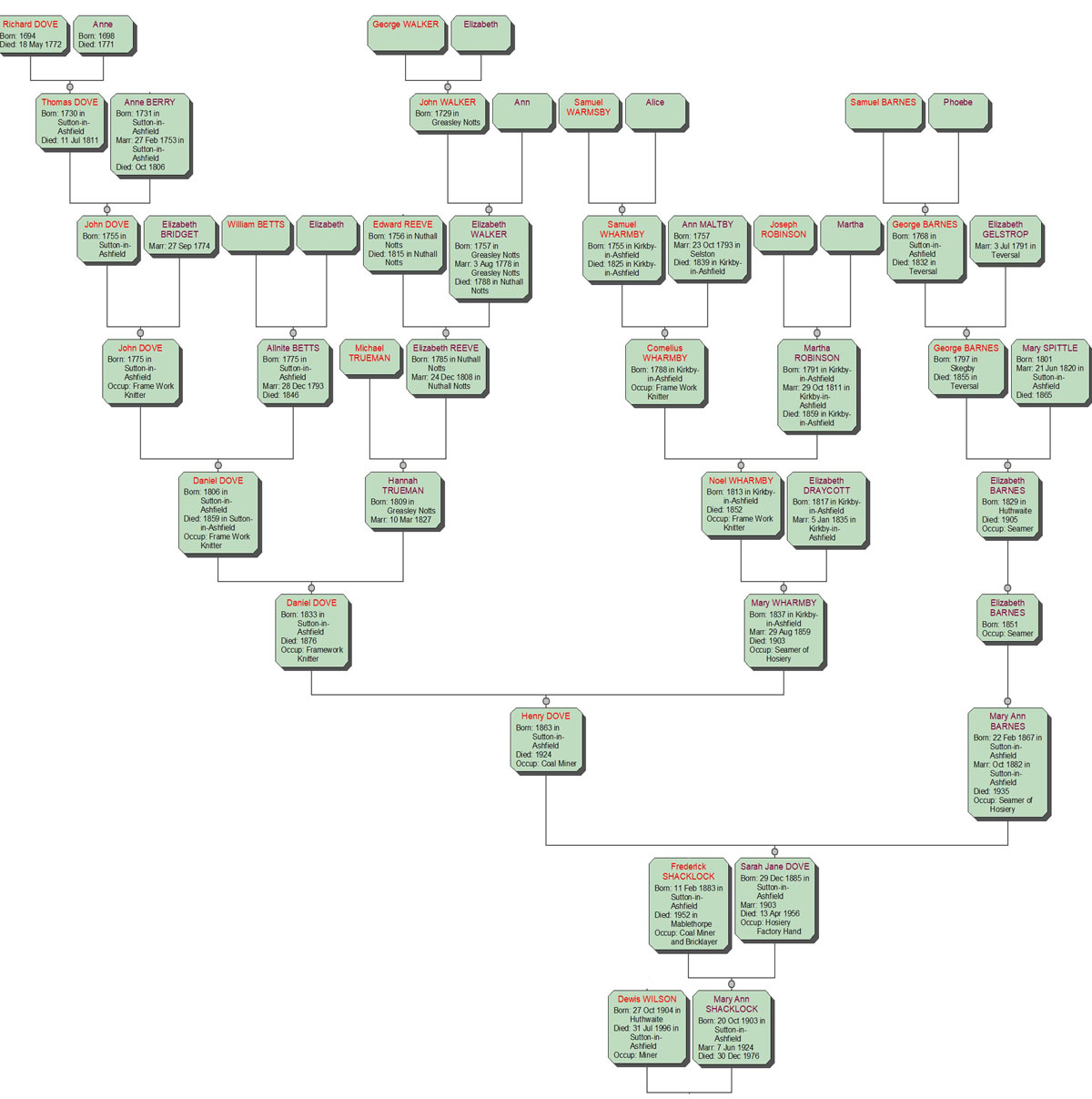 Dove Tree – Graham and Barbara Family History